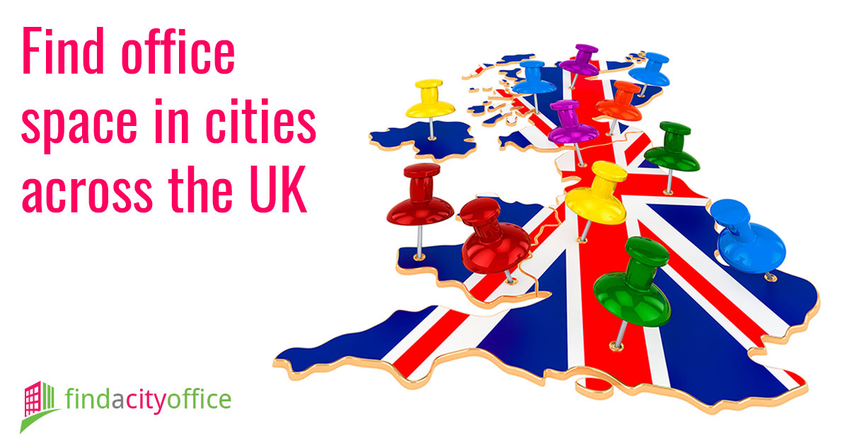 Find office space in cities across the UK